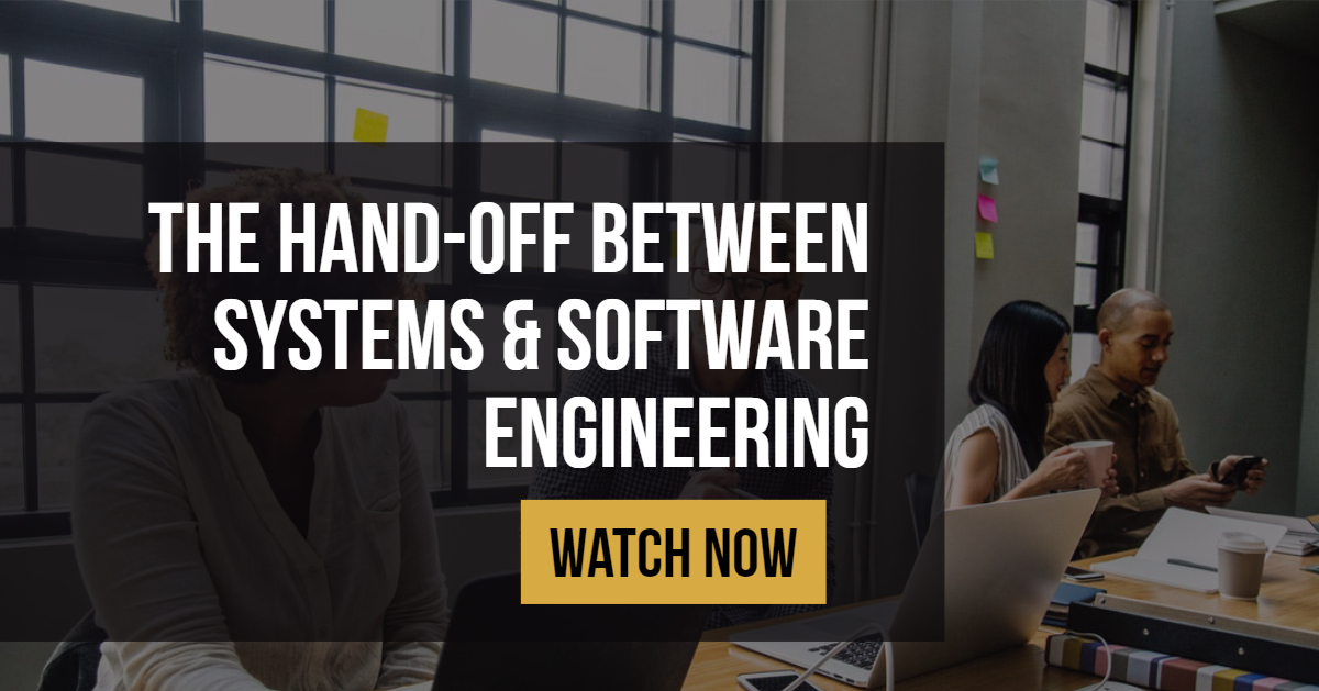 The Hand-off Between Systems & Software Engineering - 321Gang LLC